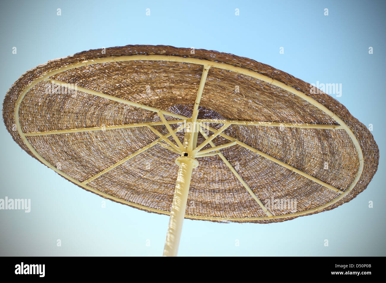 Parasol and sky Stock Photo - Alamy