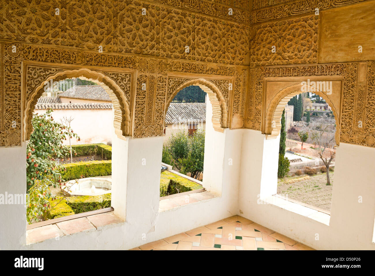 Gardens inside alhambra granada hi-res stock photography and images - Alamy