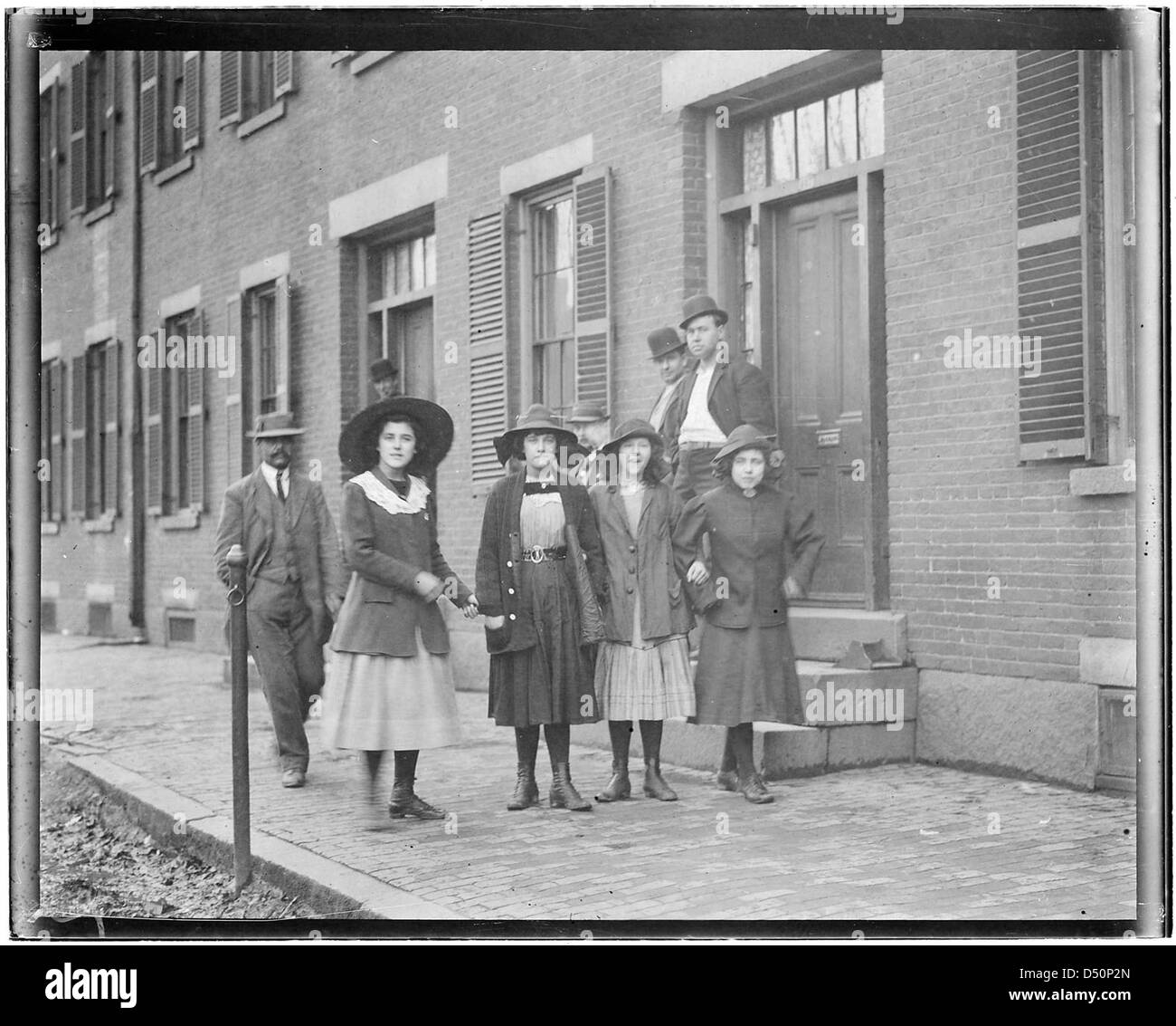 In November 1910, Lewis Hine captured this image of mill girls working ...