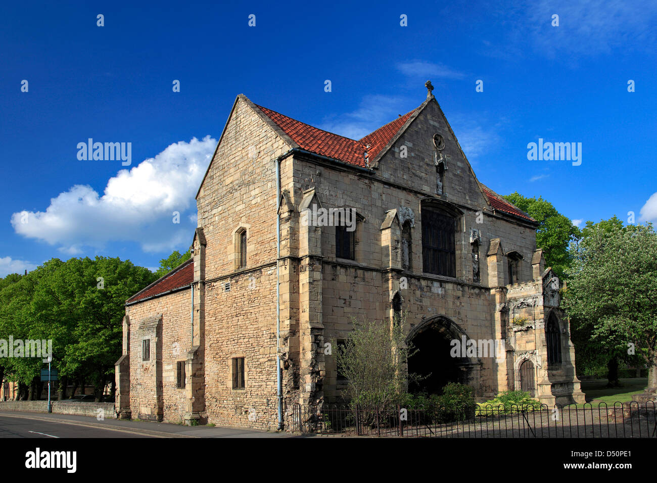 The Priory church gatehouse in the market town of Worksop ...