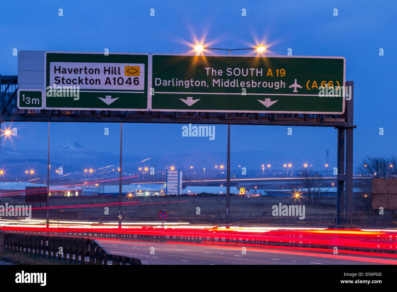 A19 road sign hi-res stock photography and images - Alamy
