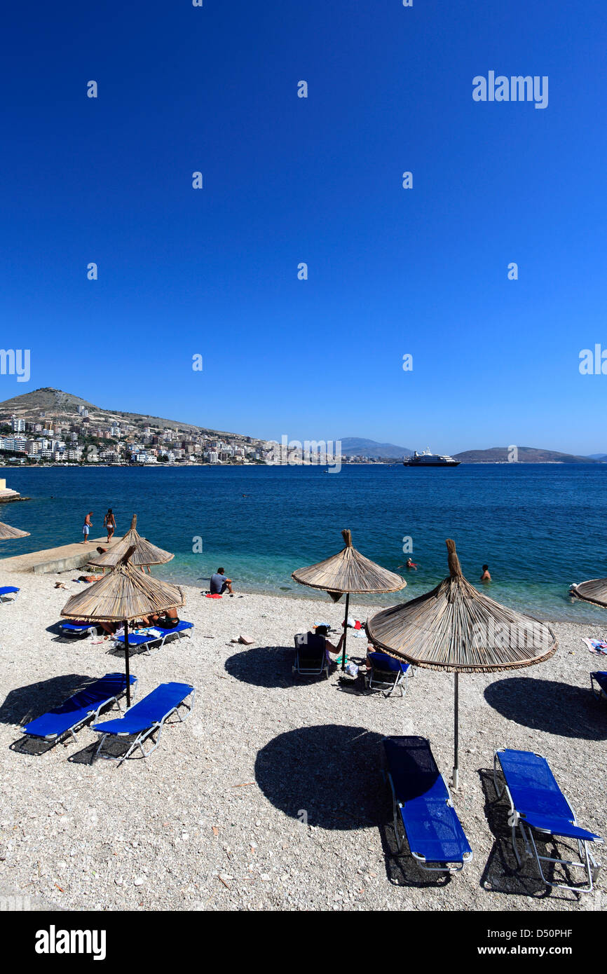 Saranda seaside promenade hi-res stock photography and images - Alamy