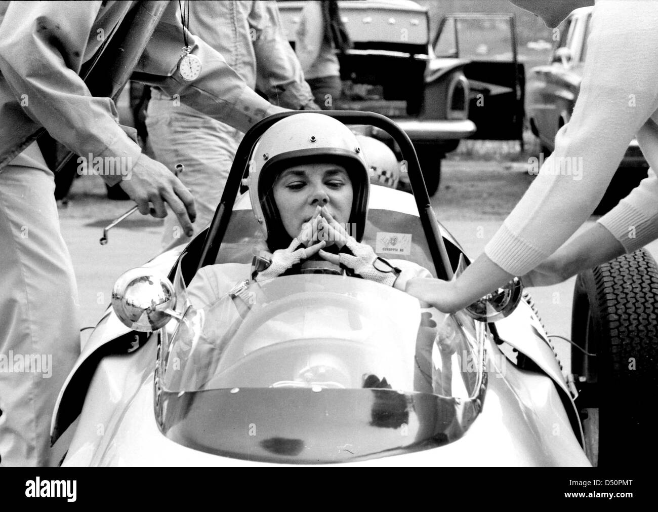 Female race driver hi-res stock photography and images - Alamy