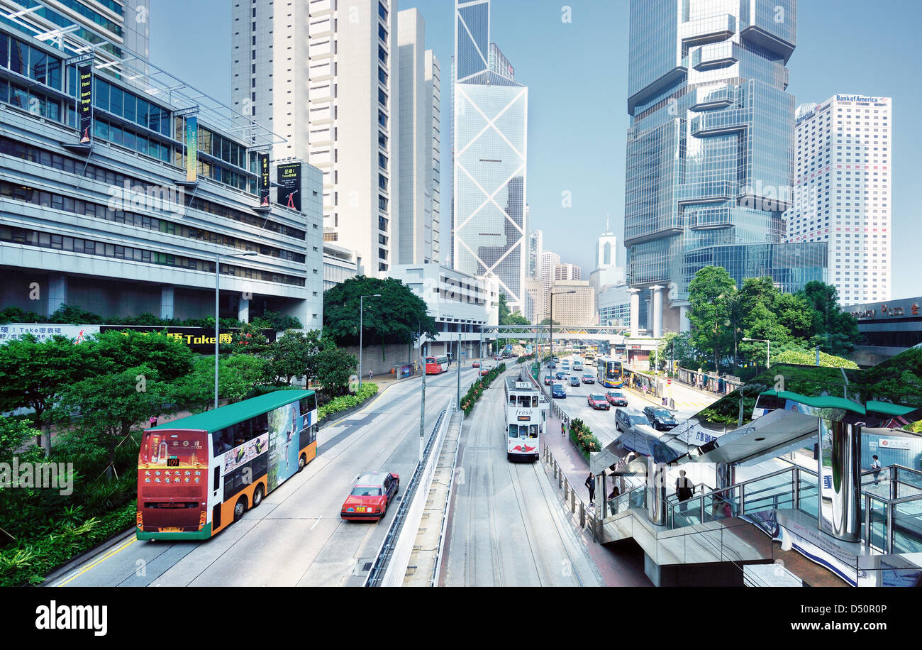 Modern architecture on Hong Kong Island Stock Photo - Alamy