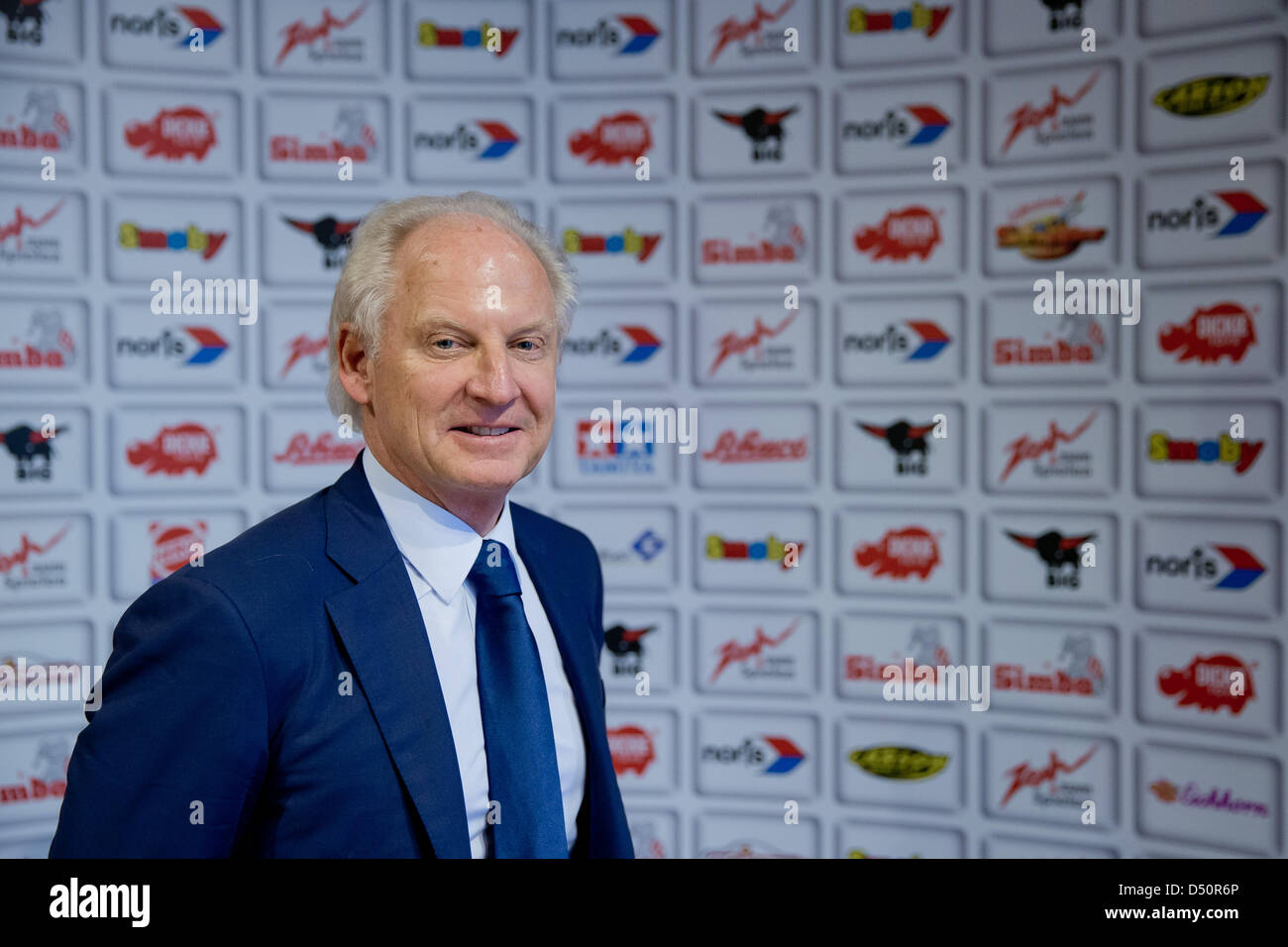 CEO of the Simba Dickie Group Michael Sieber stands as part of a press ...