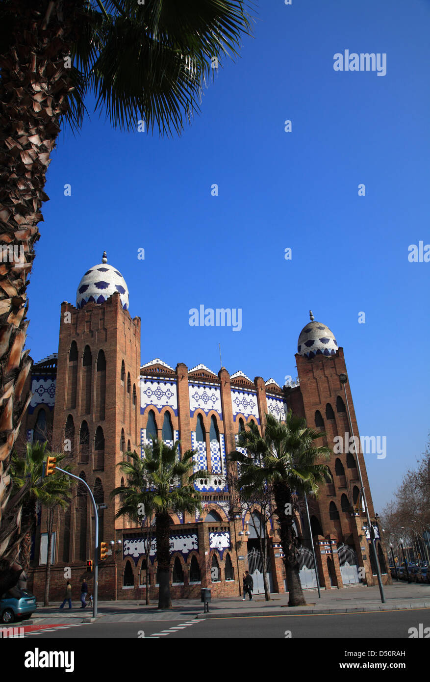 Old bullring Arena, Barcelona bullring La Monumental, Barcelona, Spain ...