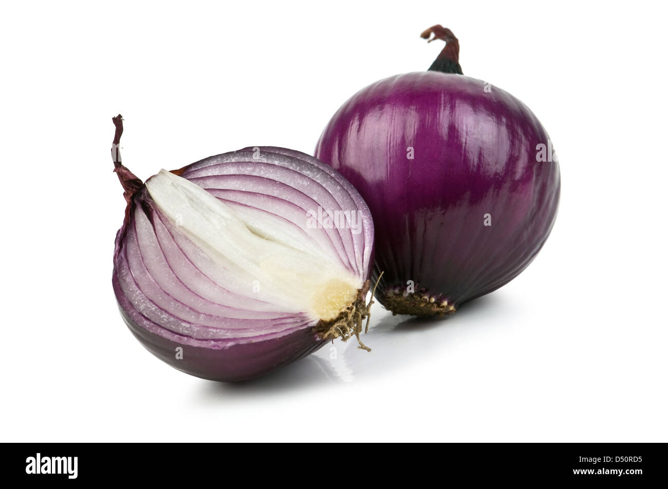 two onion isolated on white background Stock Photo - Alamy