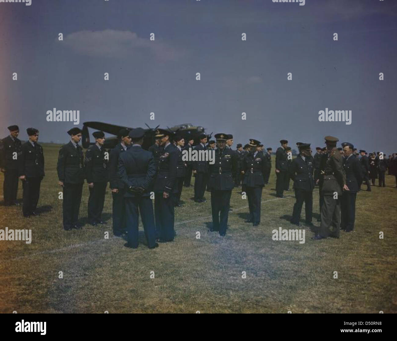 HM King George VI visiting No 617 Squadron, the Dambusters, at RAF ...