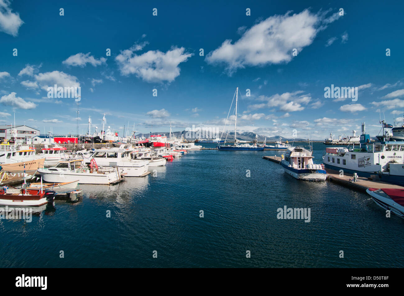 The old harbour in Reykjavik, Iceland Stock Photo - Alamy