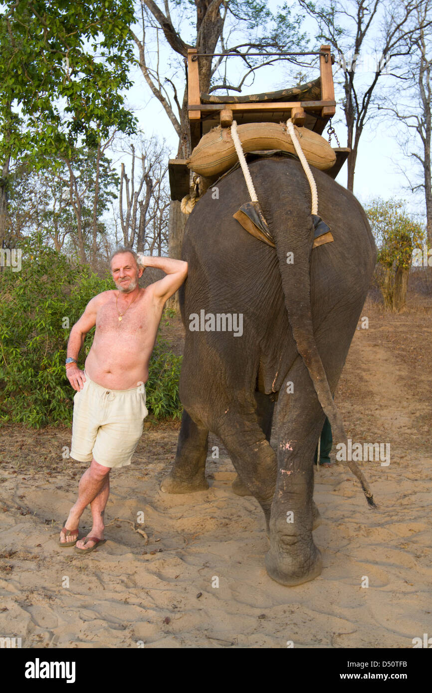 British travel writer and conservationist Mark Shand and Tara his ...
