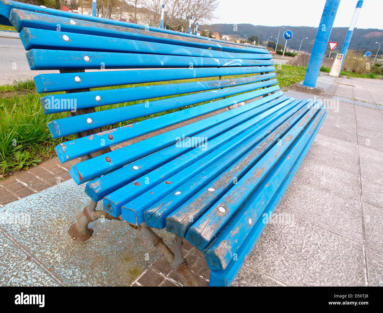 Wooden park bench. A good place to sit Stock Photo - Alamy