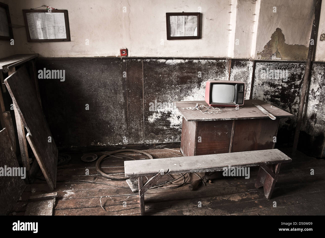 Very old room on abandoned house Stock Photo - Alamy
