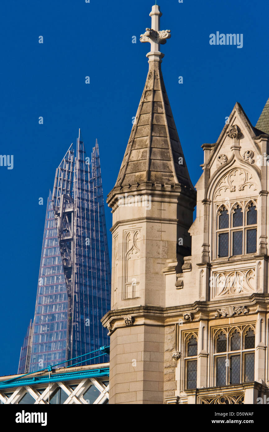 The Shard & Tower bridge Stock Photo - Alamy