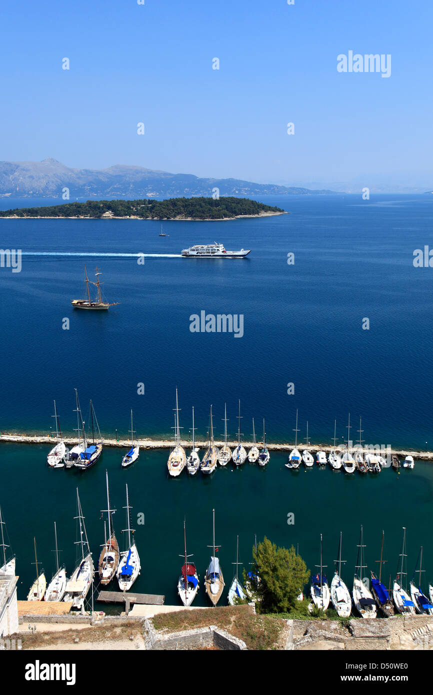 Mandraki marina corfu hi-res stock photography and images - Alamy