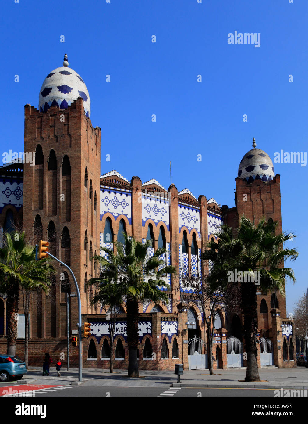 Old bullring Arena, Barcelona bullring La Monumental, Barcelona, Spain ...