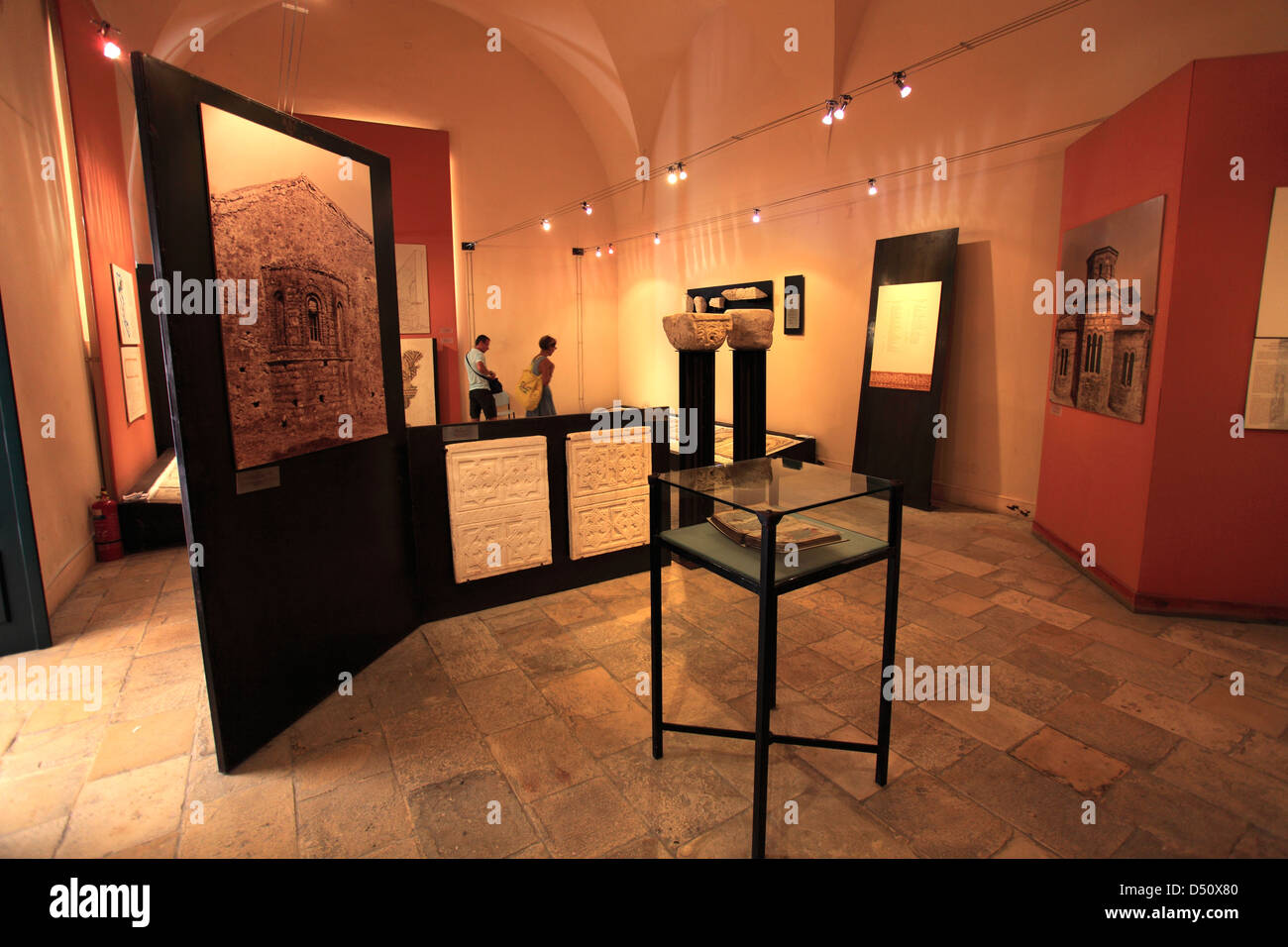 The Byzantine museum inside the Old Fort, Old Town, Corfu Town, Corfu ...