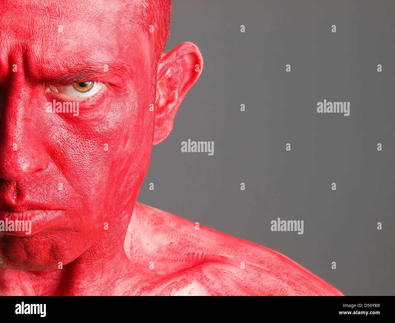 Red face angry hi-res stock photography and images - Alamy
