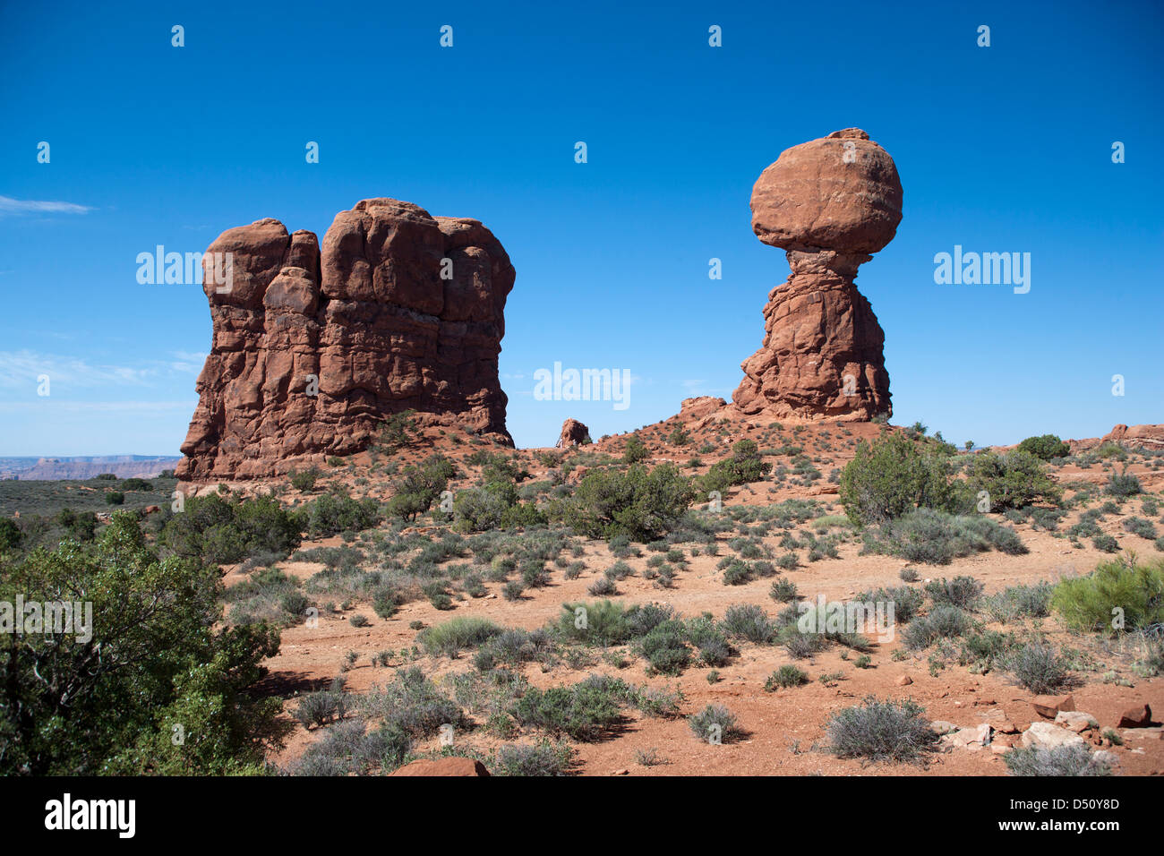Utah arches national park united states balanced rock geological ...