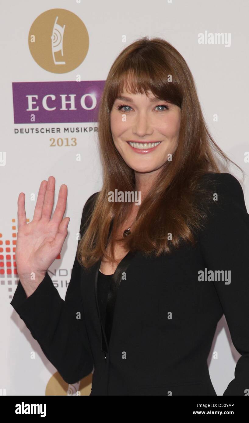 Berlin, Germany. 21st March 2013. French singer Carla Bruni arrives for ...