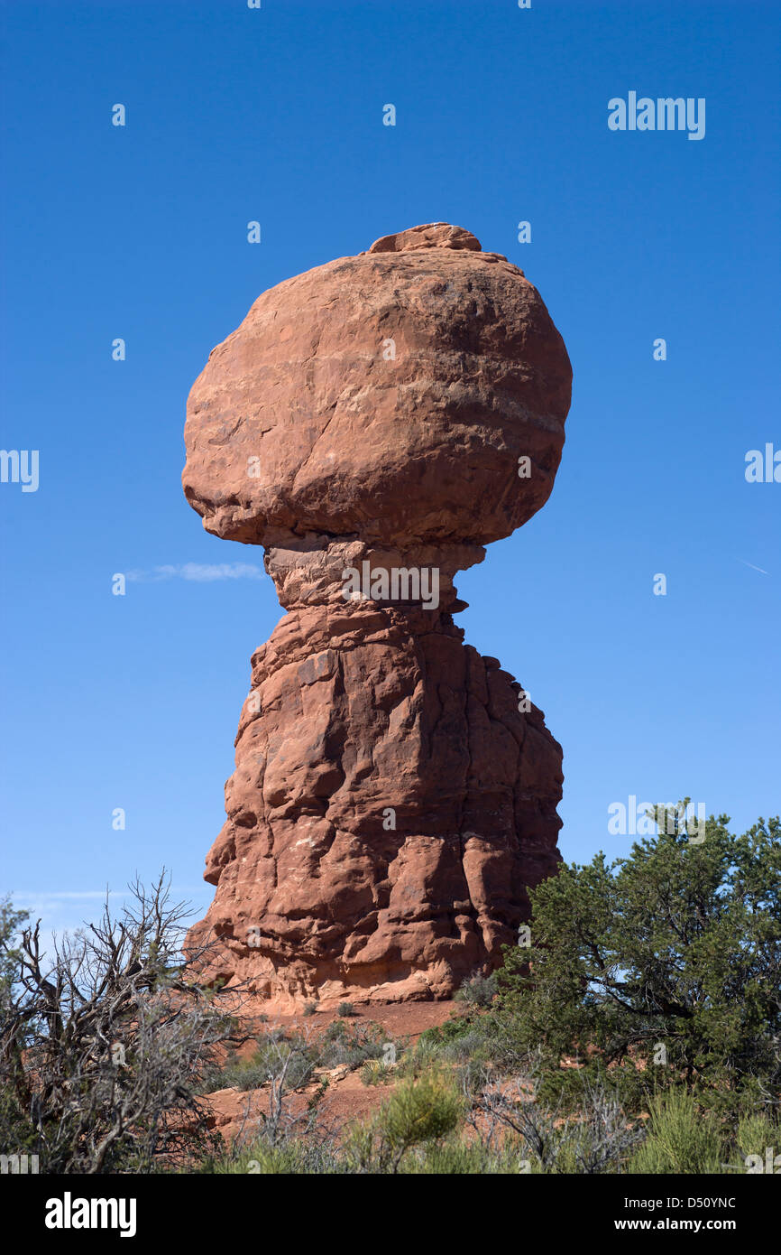 Utah arches national park united states balanced rock geological ...