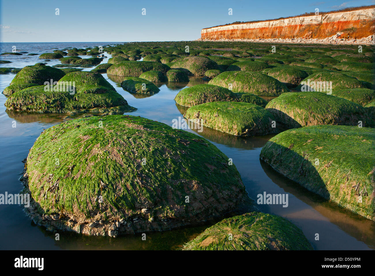 UK; ENGLAND; NORFOLK; HUNSTANTON; CLIFFS; ROCKS; LANDSCAPE; SCENIC ...