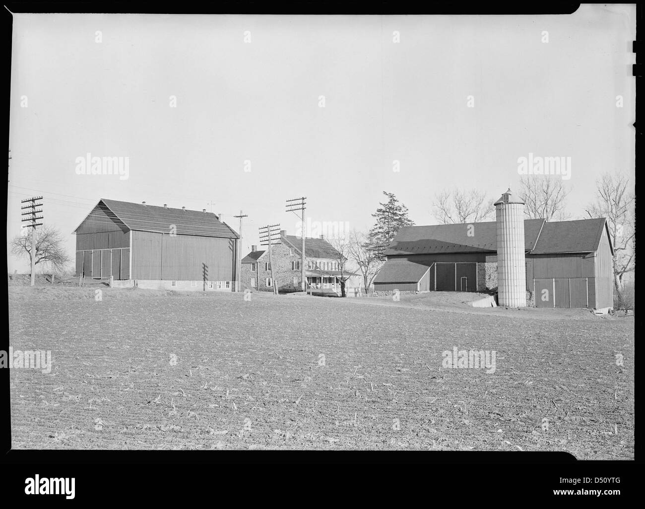 A photograph from 1936 showing a well-maintained farm on Harrisburg ...