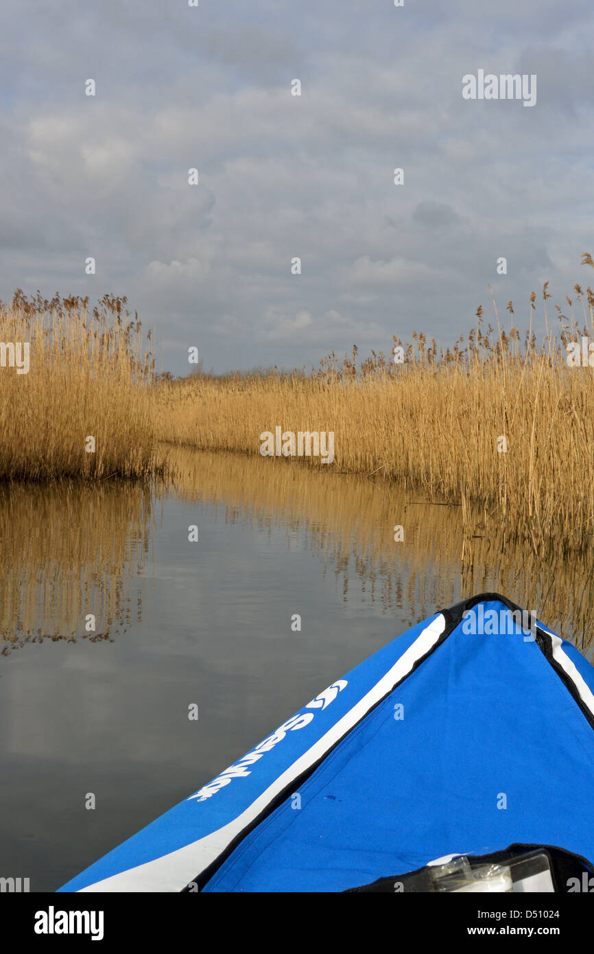 Sevylor Colorado Premium inflatable canoe in the shallows of Surlingham ...