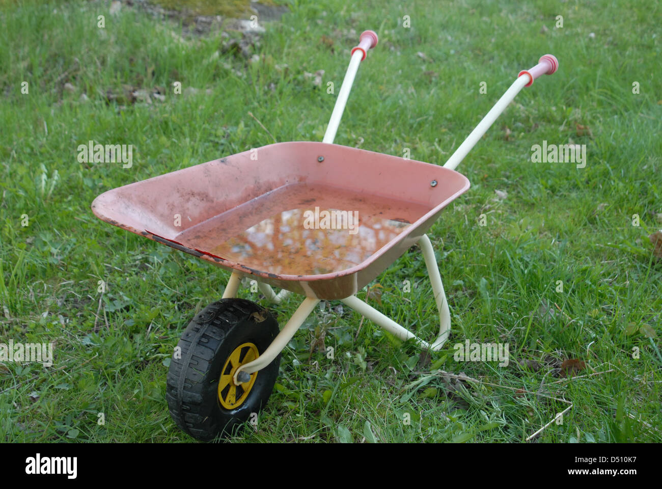 Water Covered In A Wheelbarrow