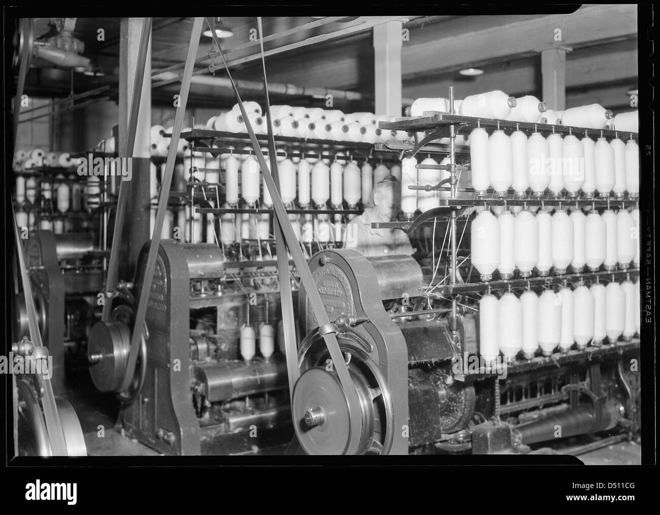 The man in the machine Black and White Stock Photos & Images - Alamy