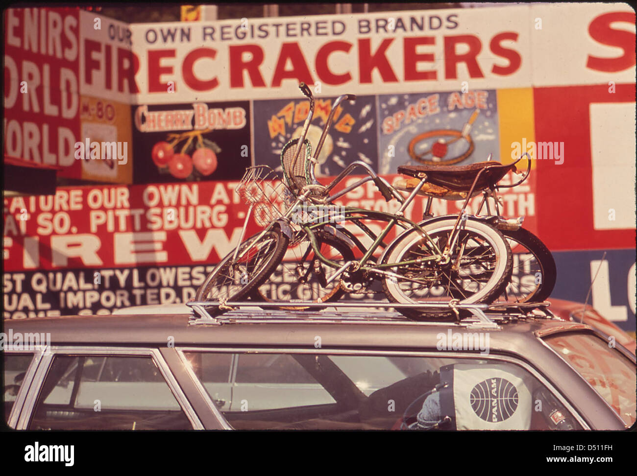 A 1972 image showing visual pollution along Interstate 24, depicting ...