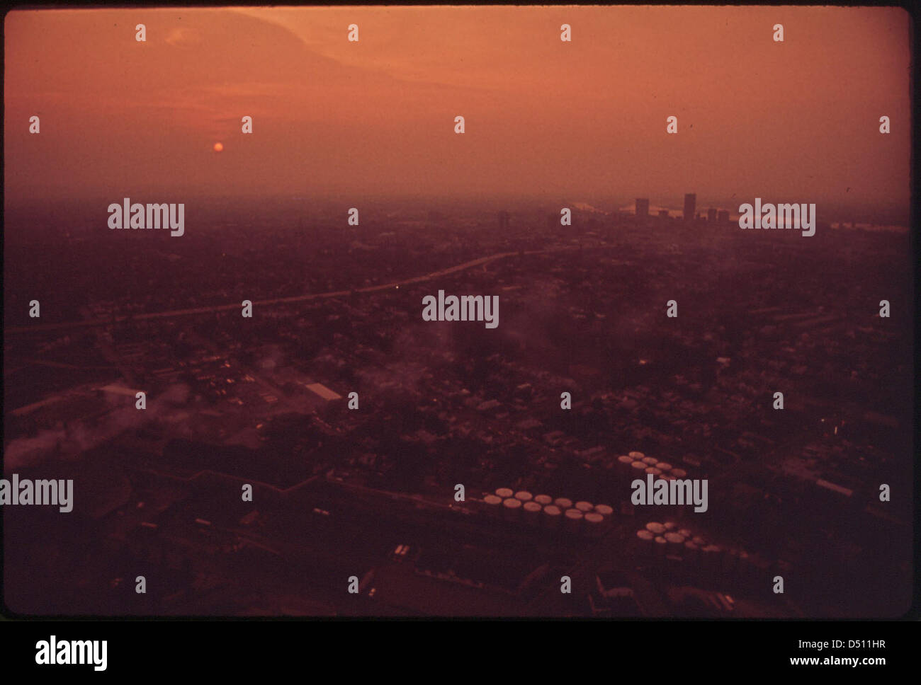 This photo from September 1972 captures the smog over the Ohio River in ...