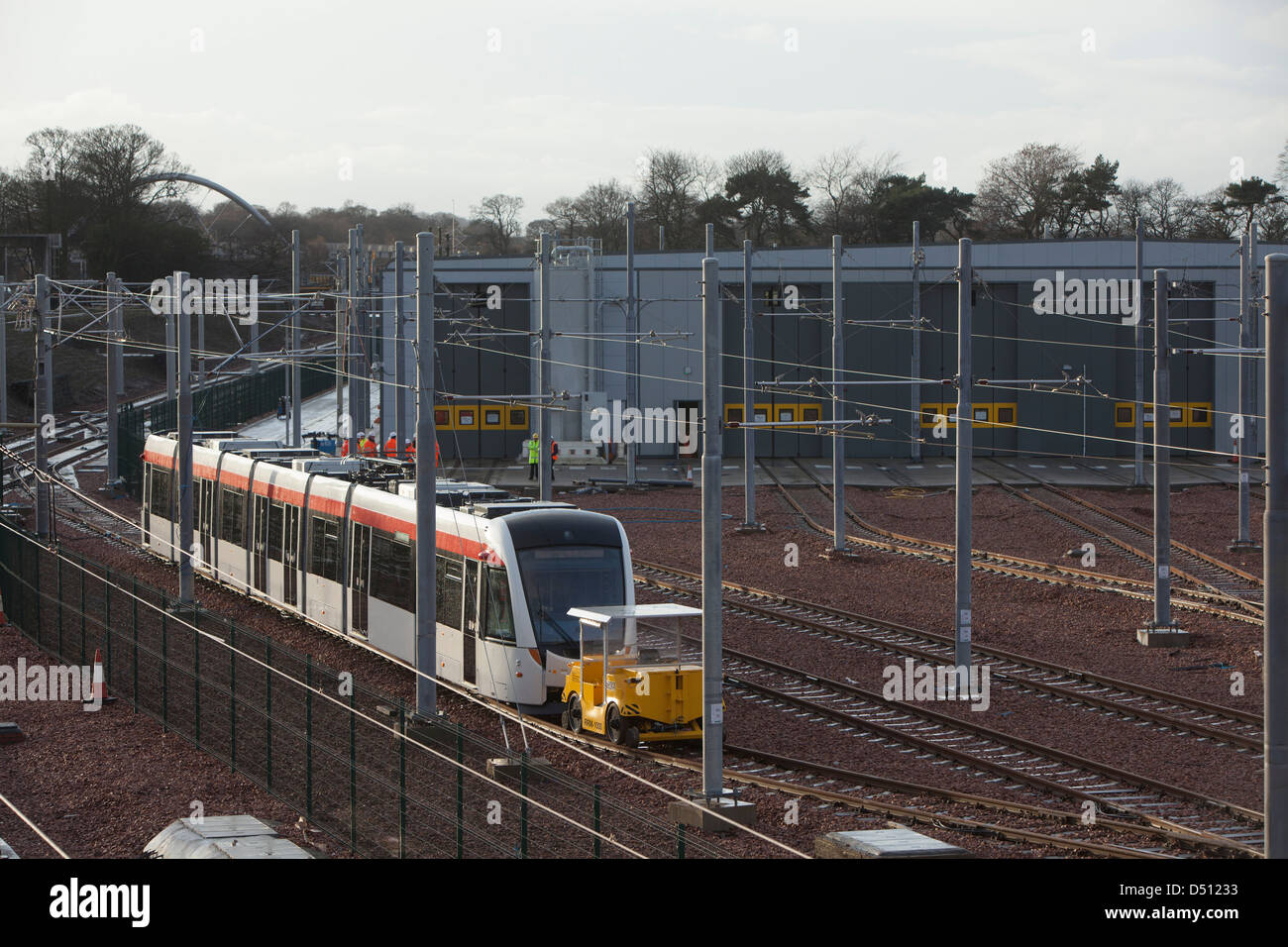 Edinburgh tram depot hi-res stock photography and images - Alamy