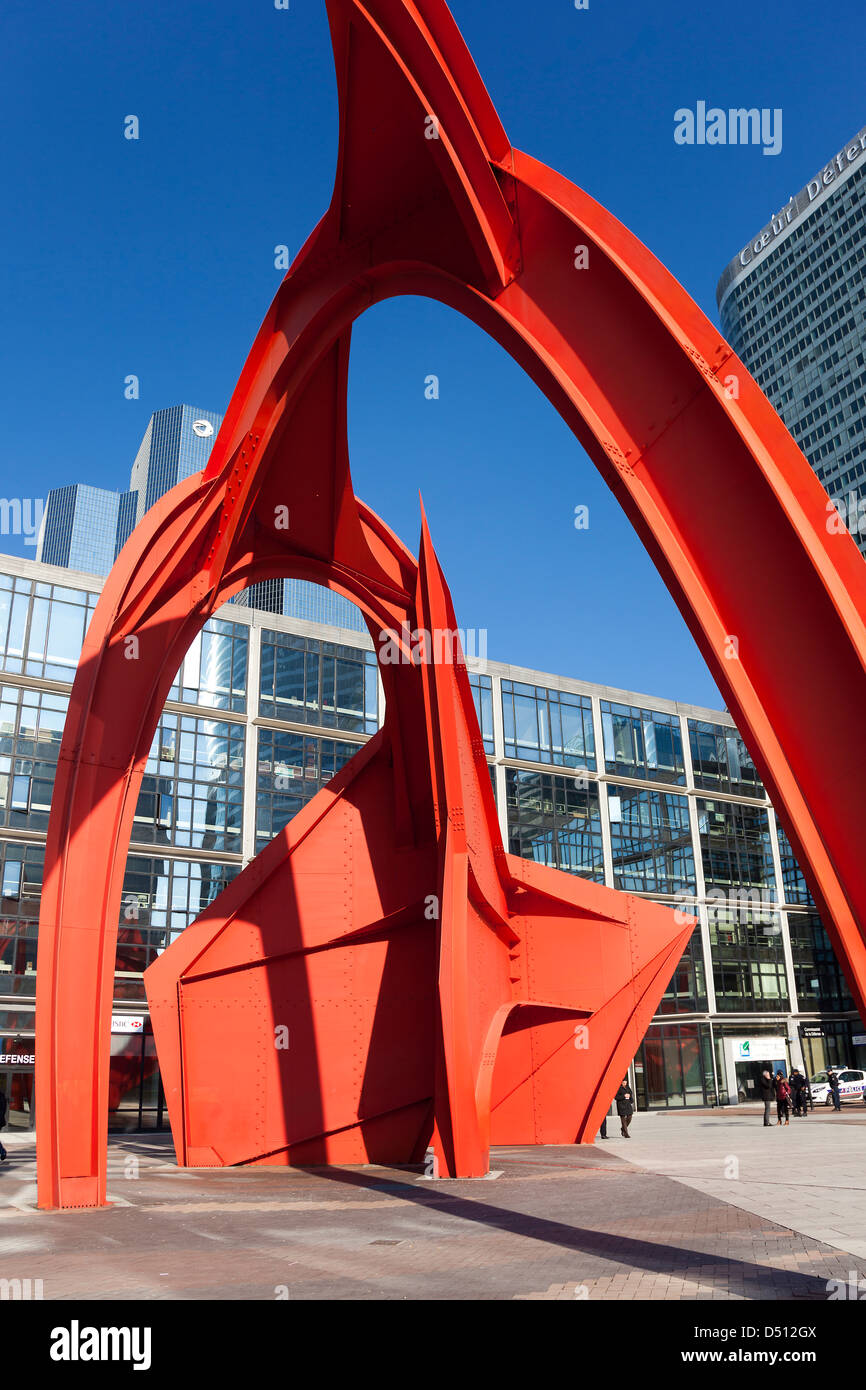 Calder structure, La Defense, Paris, Ile de France, France Stock Photo ...