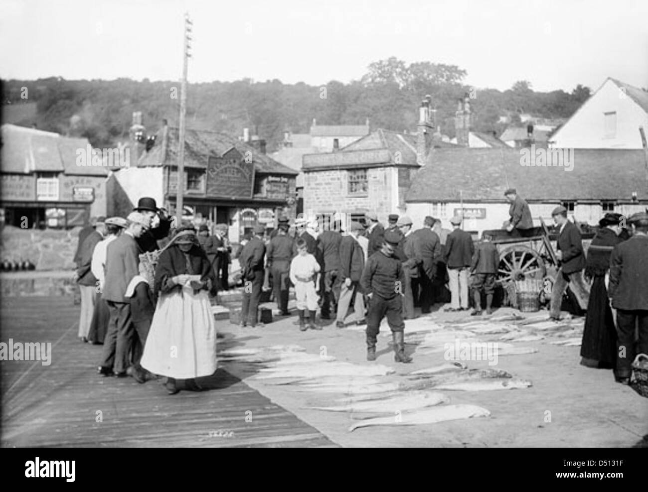 The fish market in Newlyn, Cornwall, is an iconic site for local ...