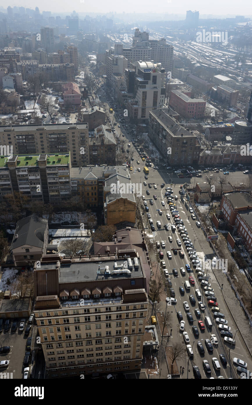 kiev city, aerial view Stock Photo - Alamy