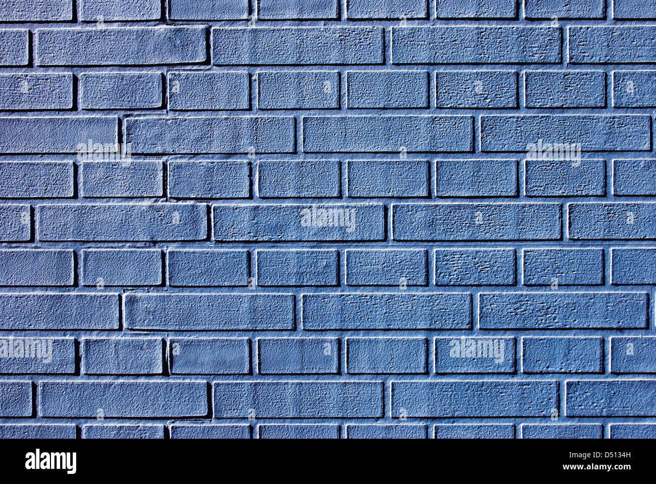 exterior brick wall in blue, texture, background Stock Photo - Alamy