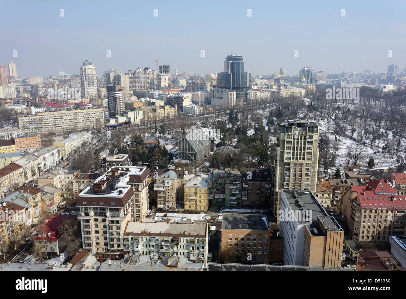 kiev city, aerial view Stock Photo - Alamy