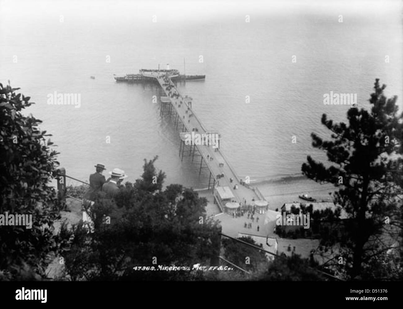 Minehead Pier, located in Somerset, England, is captured in this ...