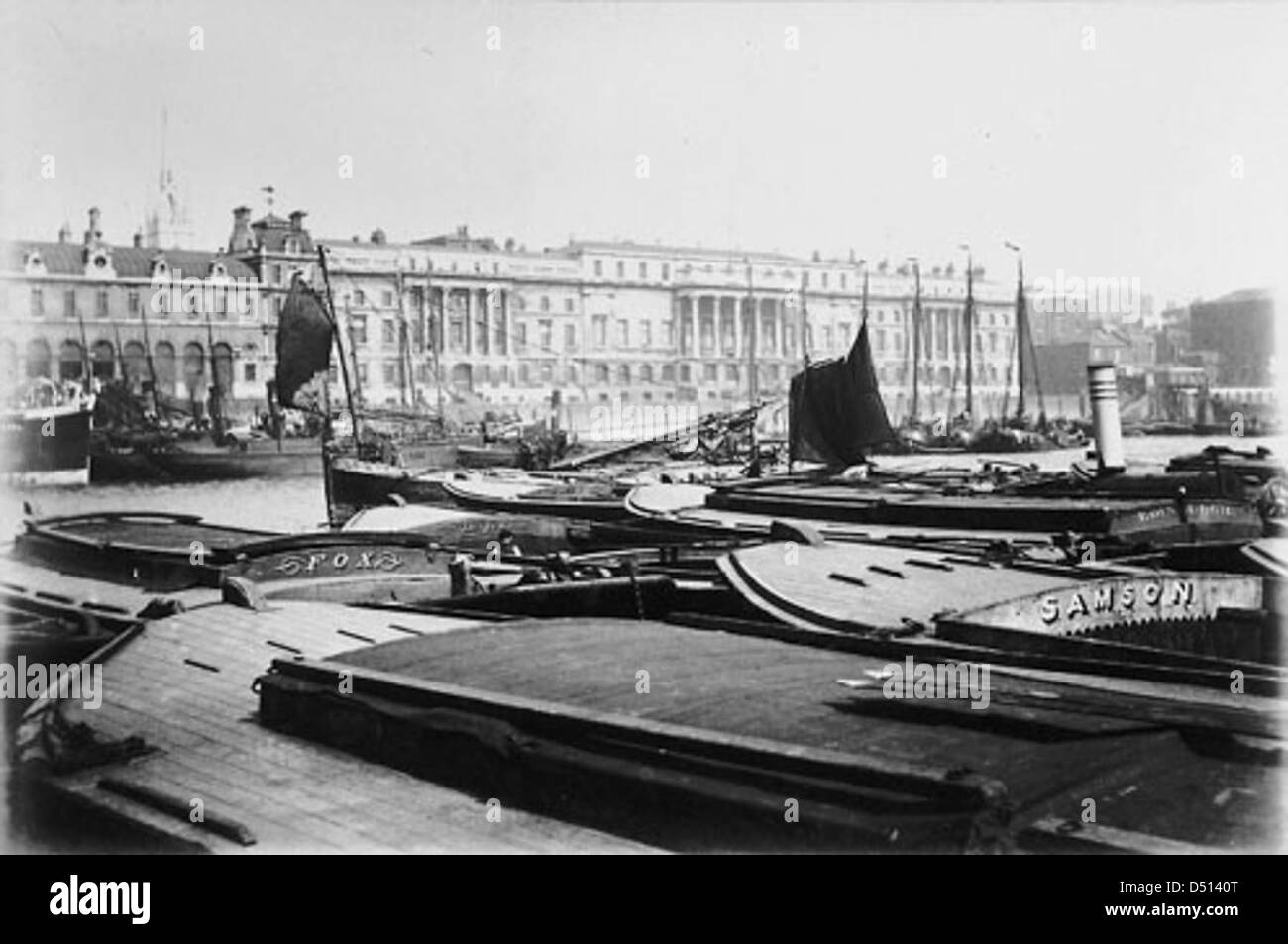 This 1886 photograph shows the Custom House, an important building on ...