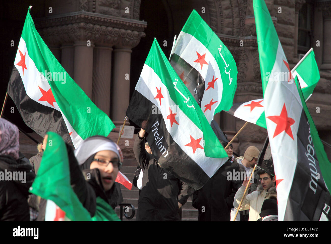 Syrian Freedom Rally Stock Photo - Alamy