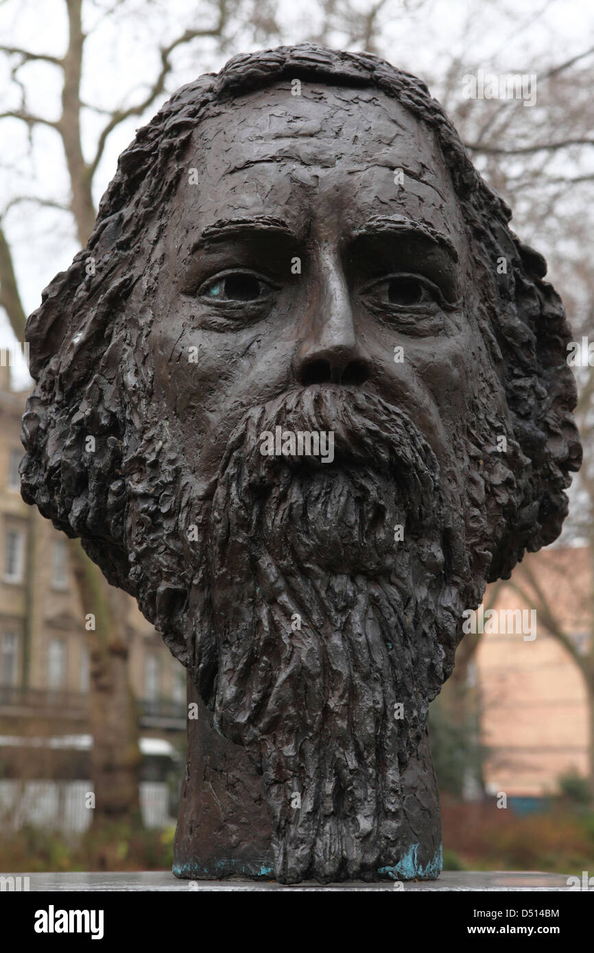 Sculpture of Rabindranath Tagore (1861 - 1941) in London, England Stock ...