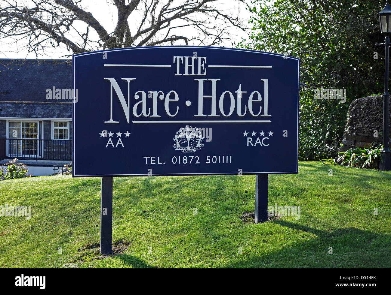 The Nare Hotel near Veryan in Cornwall, UK Stock Photo - Alamy