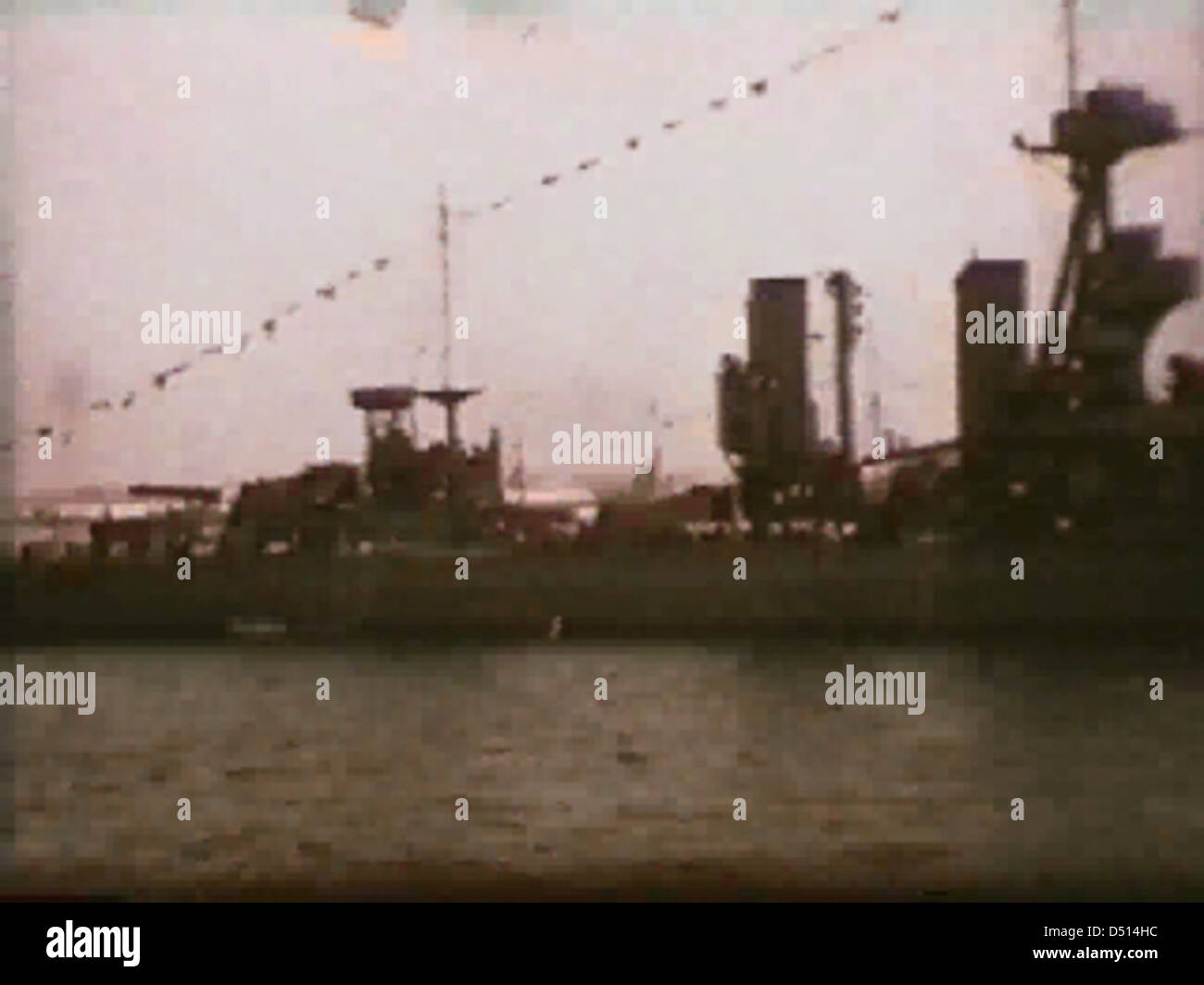 A naval review photograph from the National Maritime Museum, capturing ...