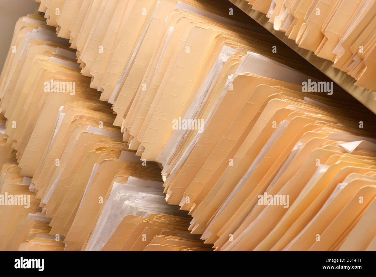 White shelf rows white folders hi-res stock photography and images - Alamy