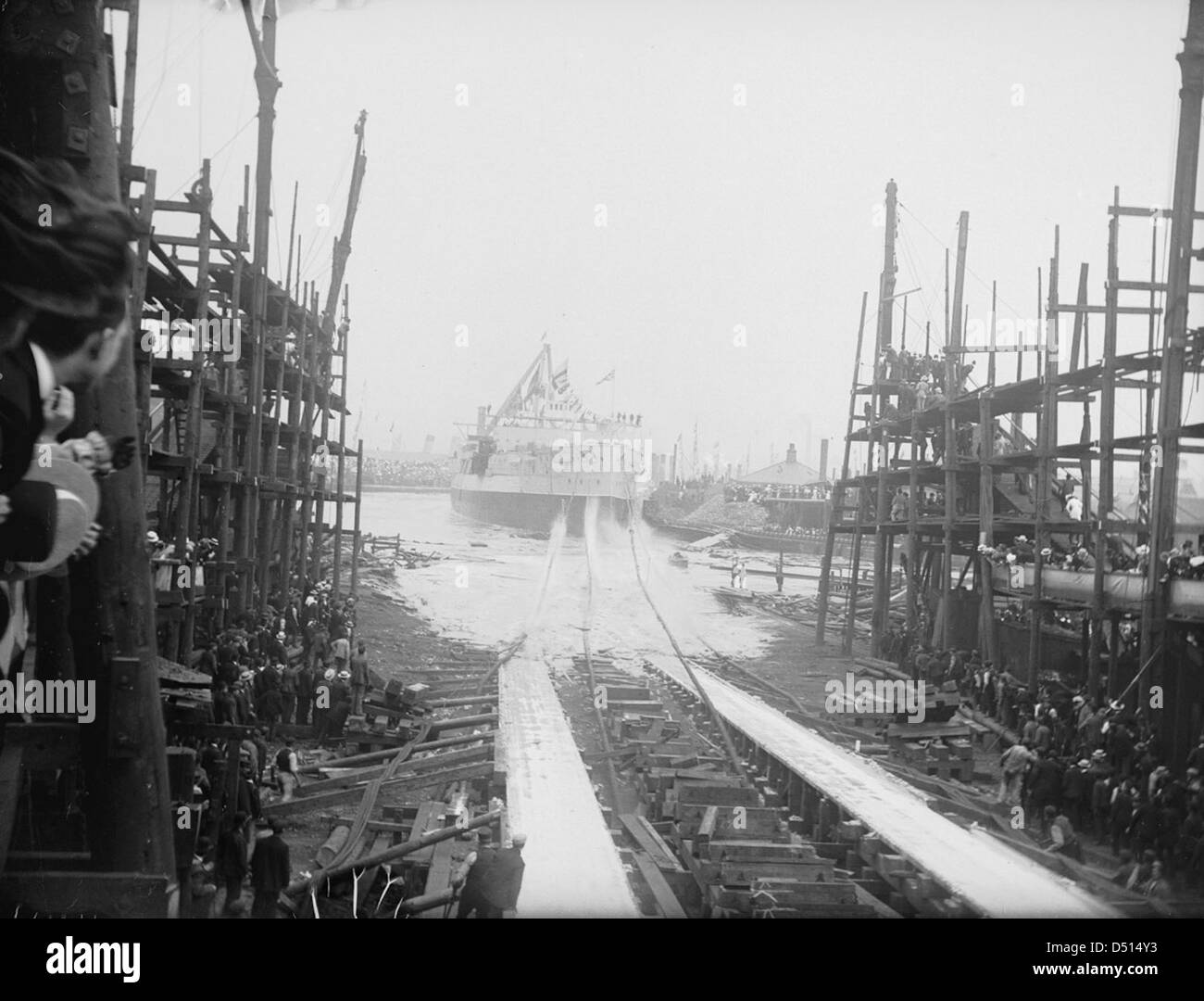 HMS Cornwallis, a Duncan-class predreadnought battleship, was launched ...