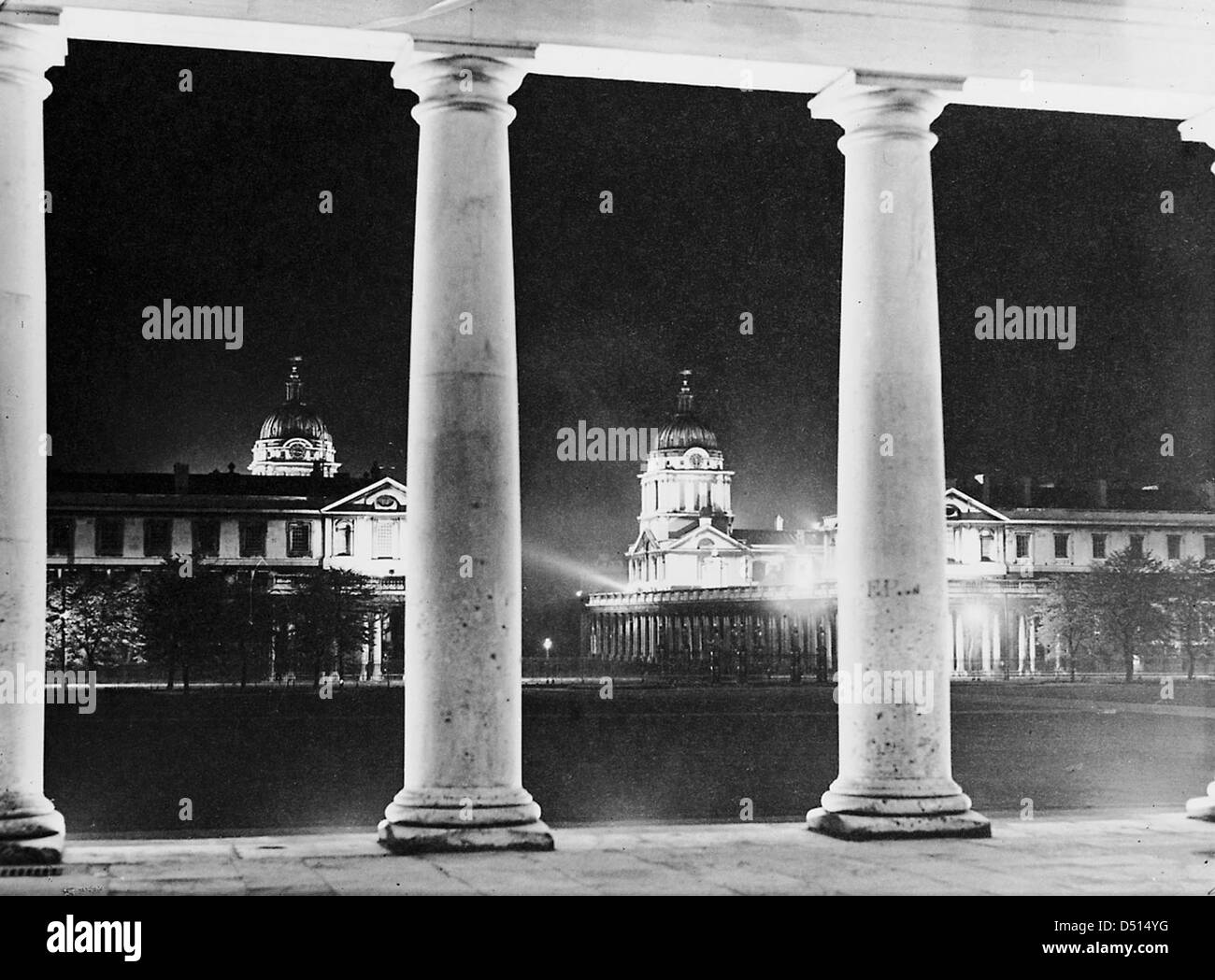 Greenwich night photograph Black and White Stock Photos & Images - Alamy