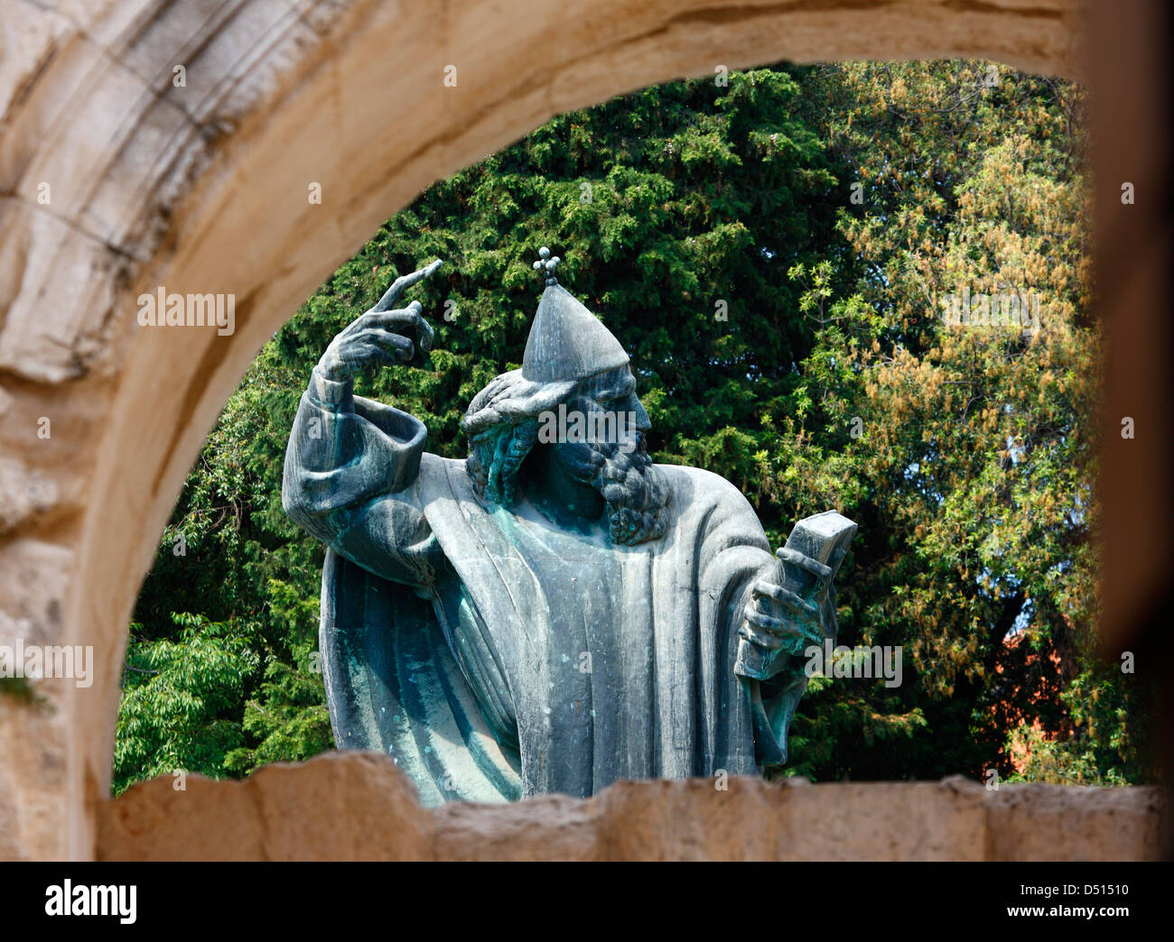 Split, statue of Gregory of Nin by Ivan Mestrovic Stock Photo - Alamy