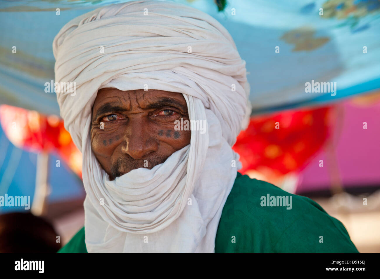 Nomad in white turban hi-res stock photography and images - Alamy