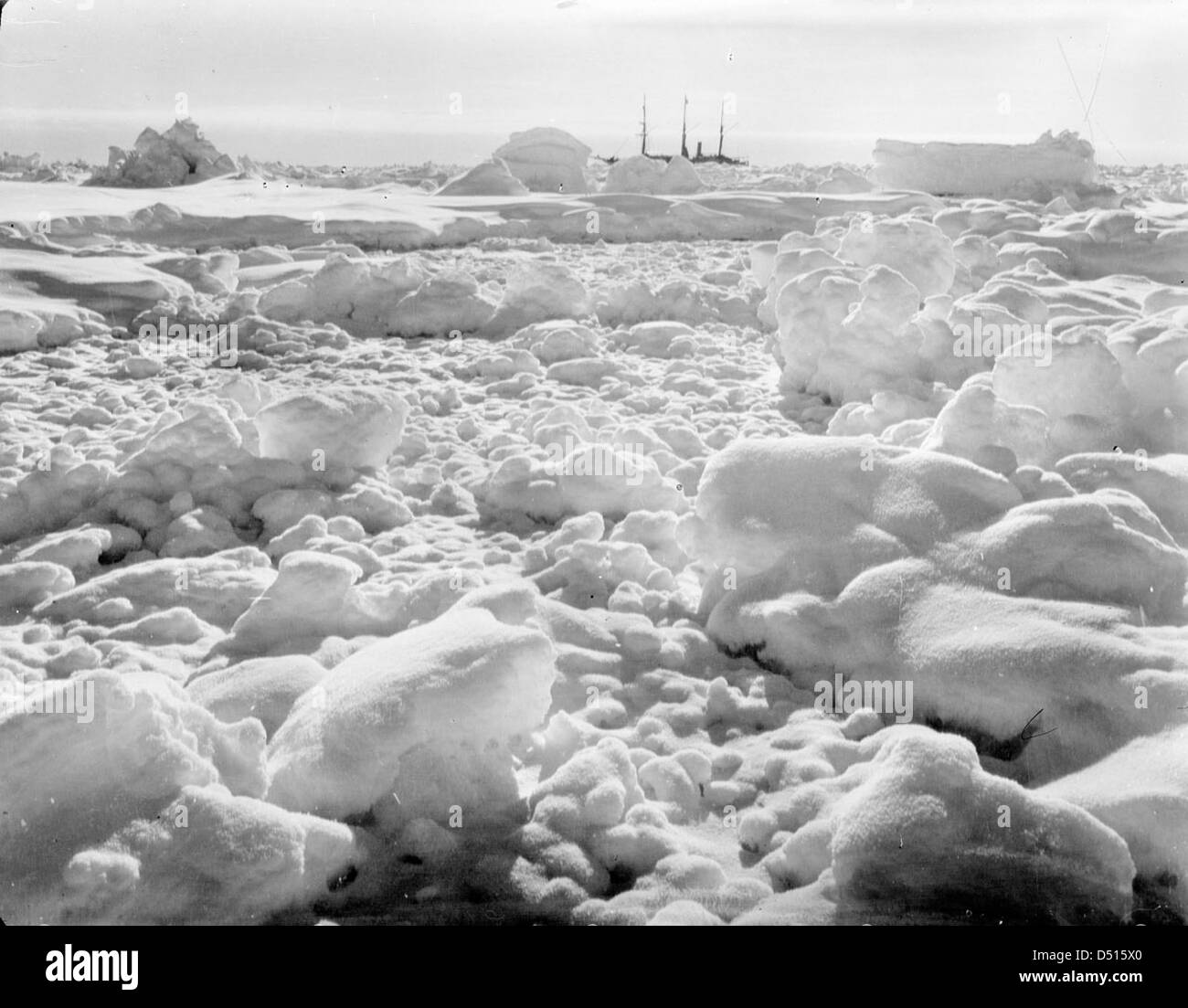 A photograph of the 'Endurance' ship, part of Ernest Shackleton's 1914 ...