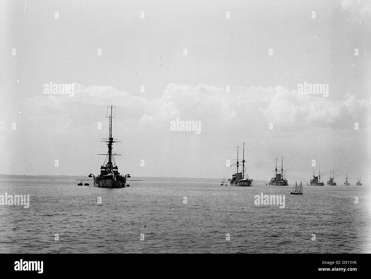 This photograph provides a general view of Line C during the Naval ...